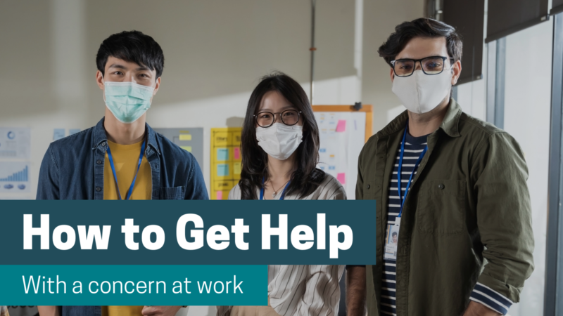 How to get help with a concern at work – University of Regina Faculty ...