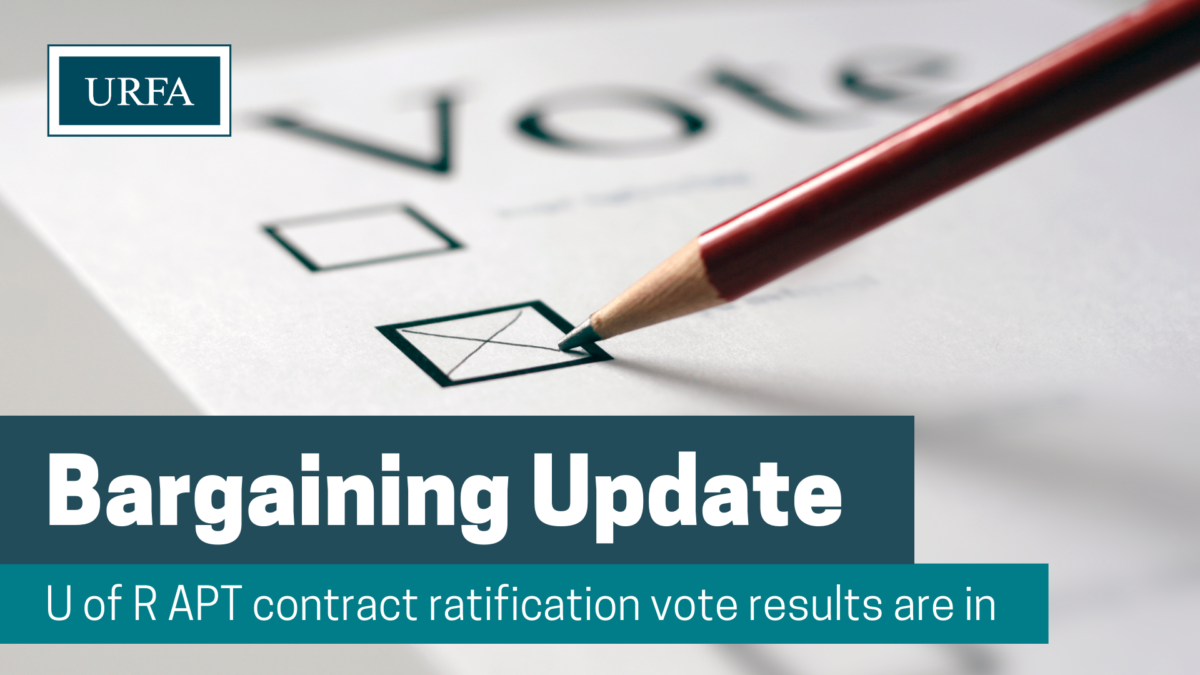 U of R APT Members Vote Yes on New Contract – University of Regina ...